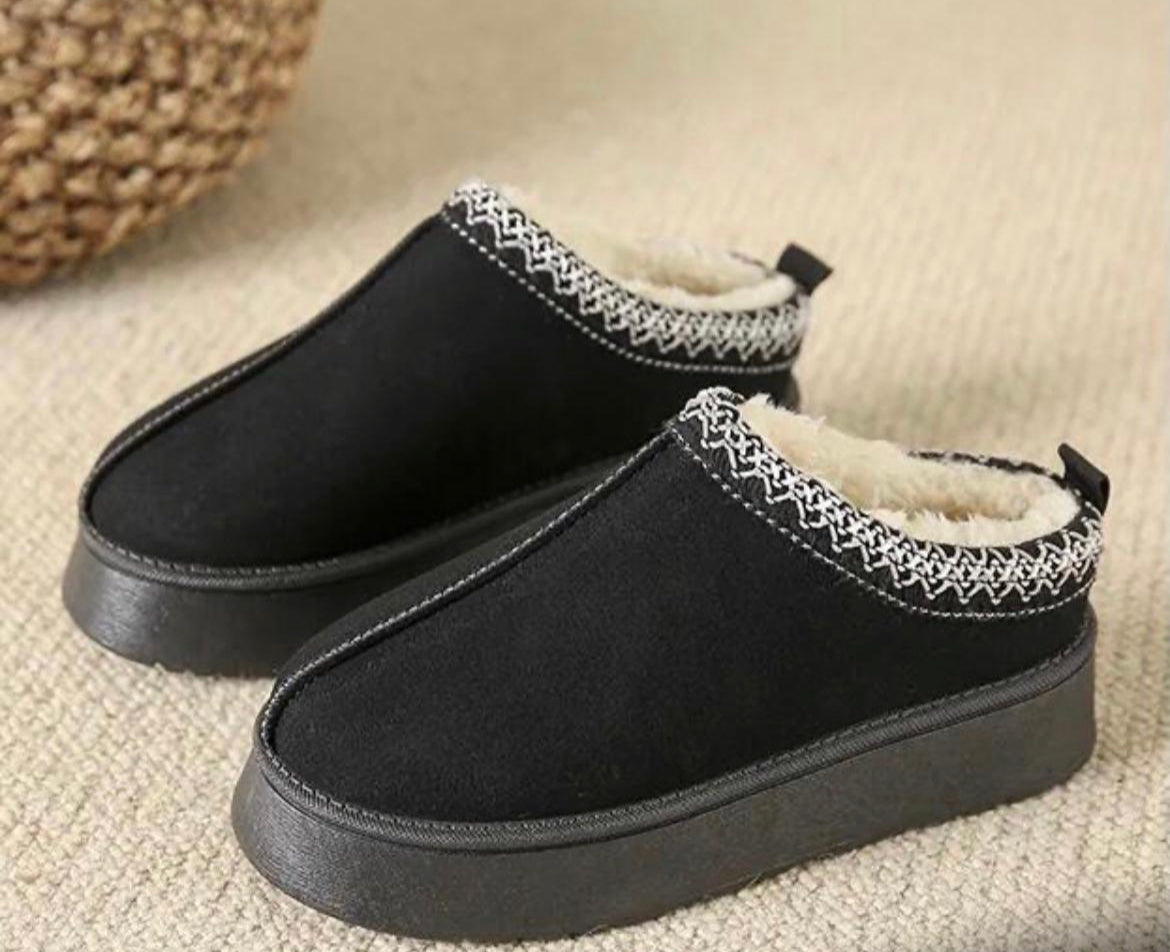 Echtleder Plateau Slippers – Lei Fashion Shøp